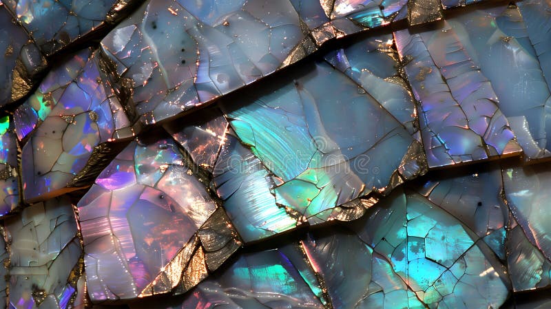 Iridescent Opal Texture Background with Vivid Colors and Unique ...
