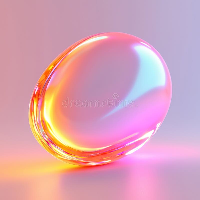 Iridescent Orb stock illustration. Illustration of holographic - 334827002
