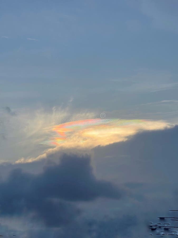 Iridescent pileus cloud stock photo. Image of heaven - 310112000