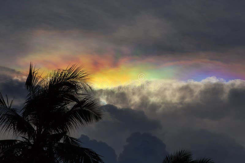 Iridescent Pileus Clouds on Sky Stock Photo - Image of hope, beautiful ...