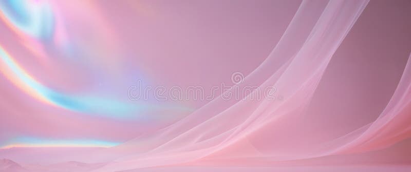 Iridescent Pink Light Background Soft Highlights Creative Design Stock ...