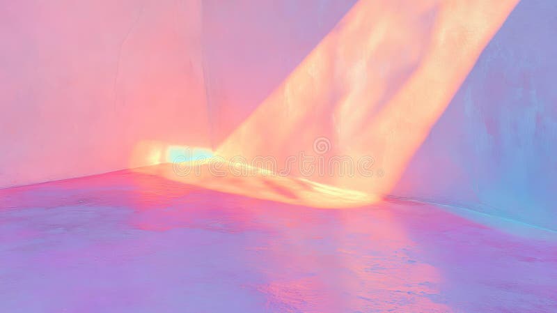 Iridescent Pink and Purple Wall Texture with Radiant Light Beam for ...