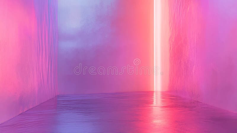 Iridescent Pink and Purple Wall Texture with Vibrant Glow for Interior ...