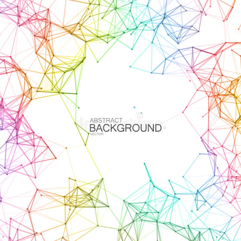 Iridescent Plexus Lines and Particles Background. Stock Vector ... Iridescent Plexus Lines and Particles Background. Stock Vector ...
