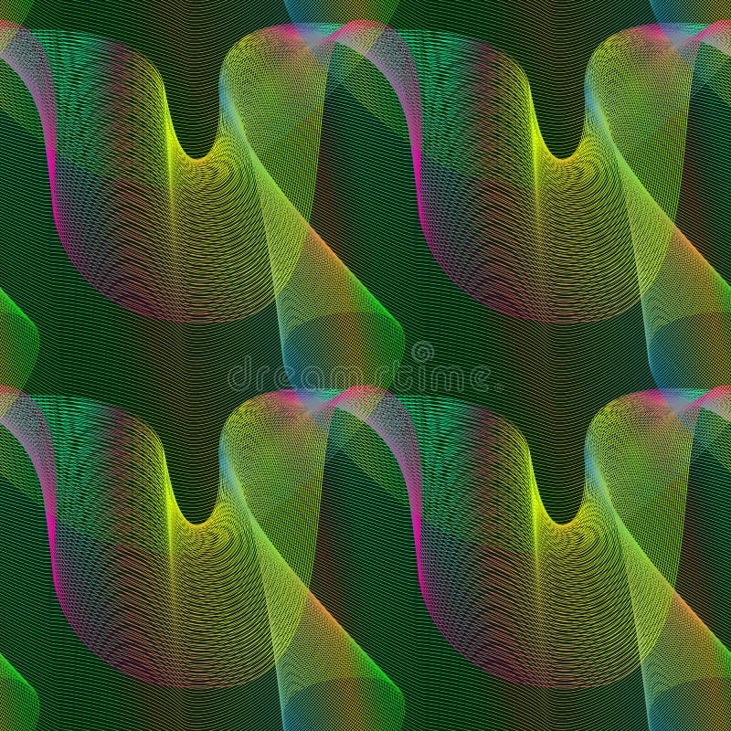 Iridescent Psychedelic Seamless Pattern. Swatch of Multicolor Chaotic ...