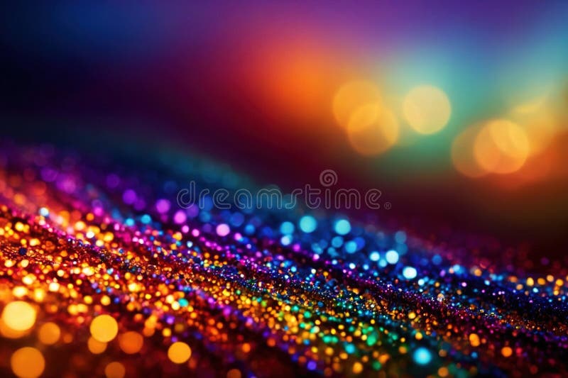 Iridescent Rainbow Glitter Sheen, Abstract Pattern Wallpaper Background ...