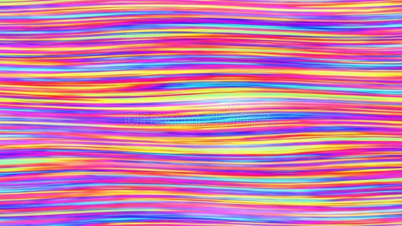 Iridescent Rainbow Light Stream Lines Curved Wave Gradient Flow - 4K ...