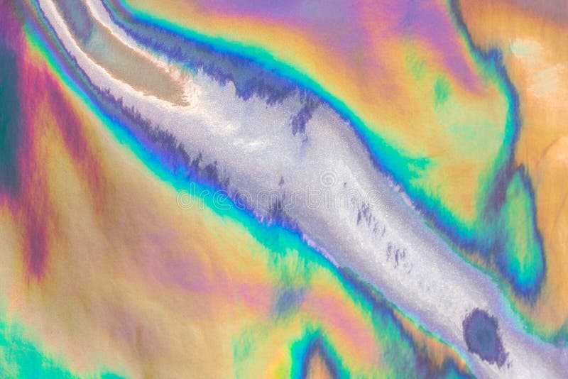 Iridescent Rainbow-like Texture. Full Frame Abstract Colorful ...