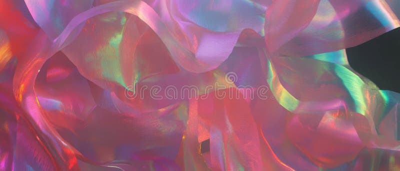 Iridescent Ribbons Create a Captivating Display of Shifting Colors and ...