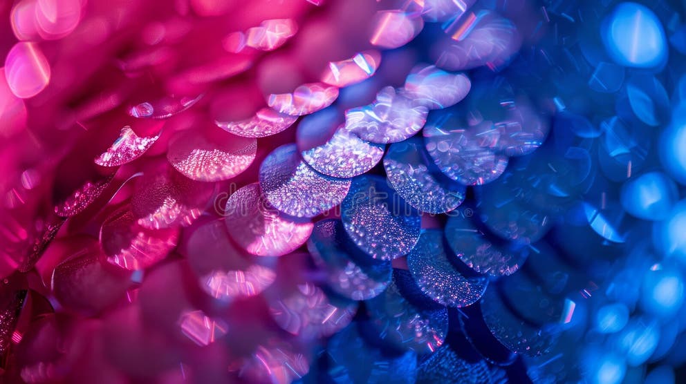 Iridescent Sequin Texture: Abstract Pink & Blue Gradient Background ...