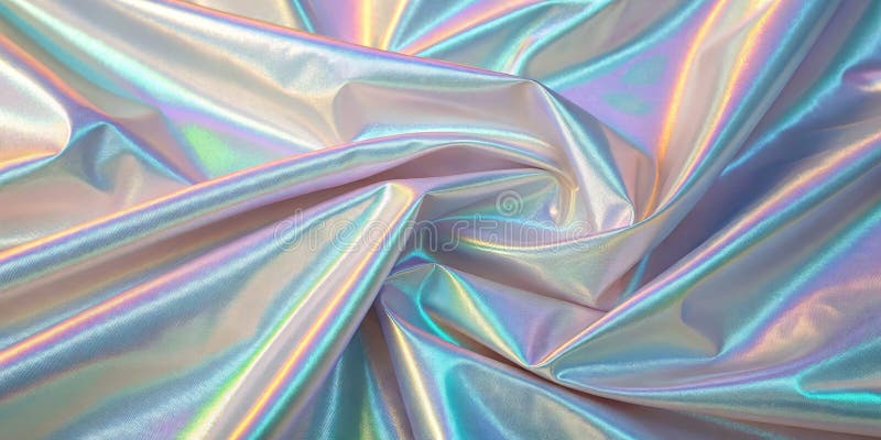 Iridescent Silk Drape Pastel Shimmer Stock Illustration - Illustration ...