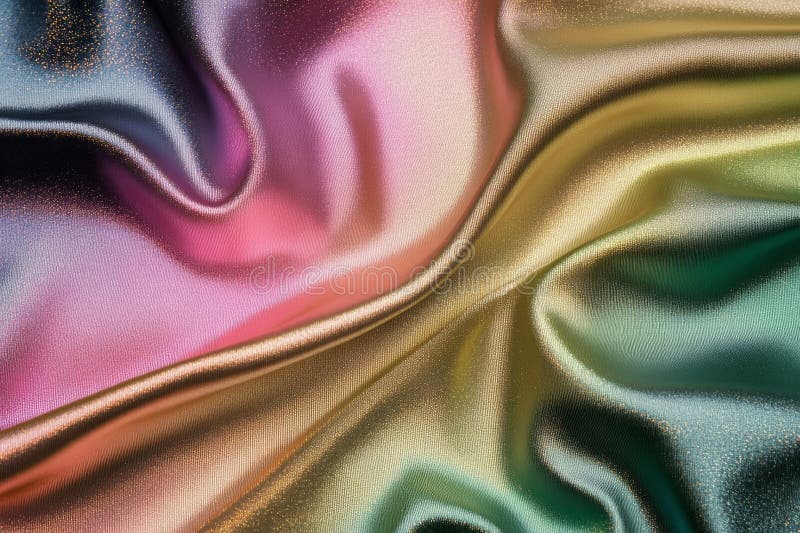 Iridescent Silk Fabric Texture Soft Lighting Neural Network Ai ...