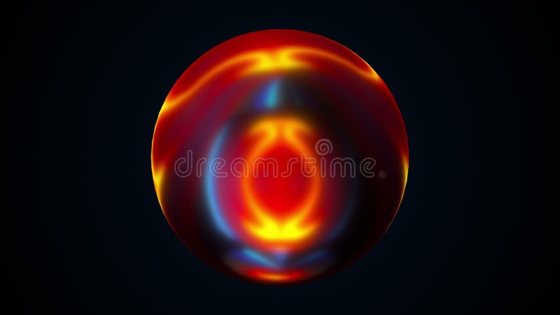 Colorful Iridescent sphere stock illustration. Illustration of organic ...