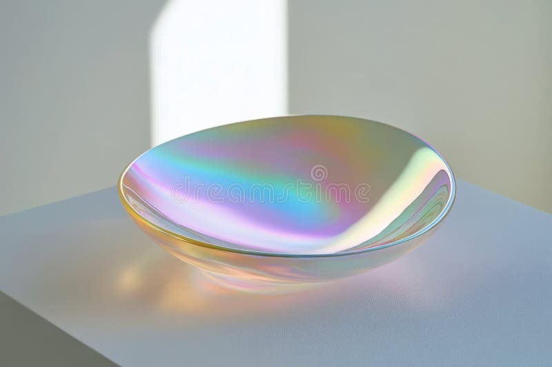 Iridescent Surface with Shifting Colors Creating a Captivating ...
