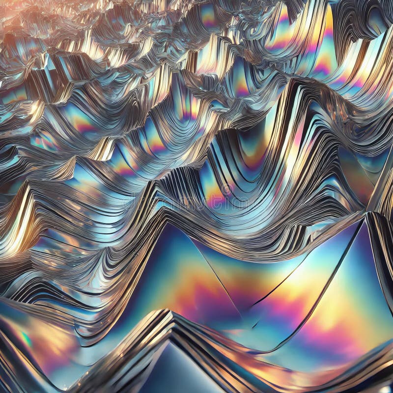 Iridescent Surfaces that Shift Color Depending on Perspectiv Stock ...