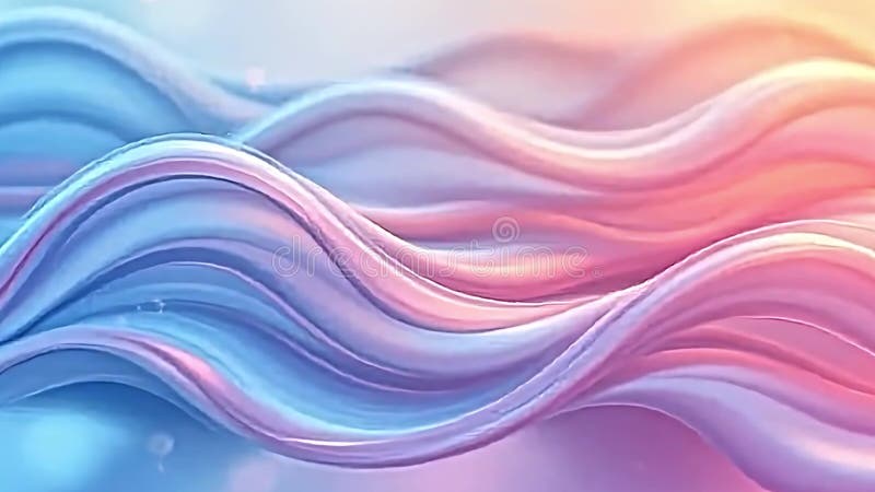 Iridescent Wave Patterns, Fluid Art Animation, Captivating Generative ...