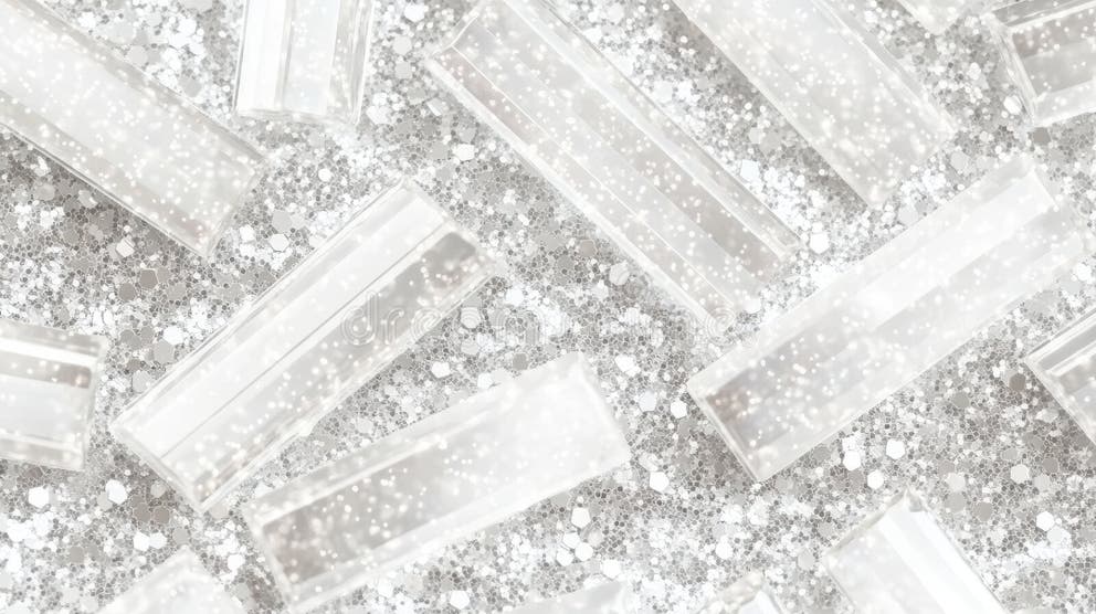 Iridescent White Glitter Texture Background Holographic Sparkle with ...