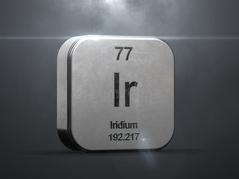 Iridium Element from the Periodic Table Stock Illustration ...
