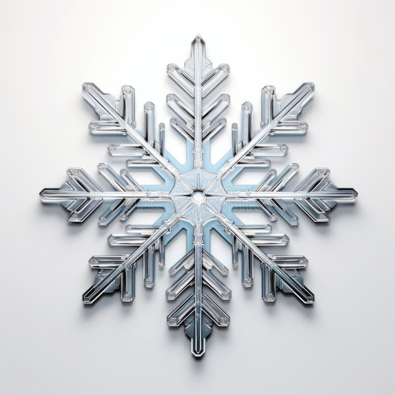 Iridium Metallic Coated Snowflake Wall: Realistic Hyper-detailed ...