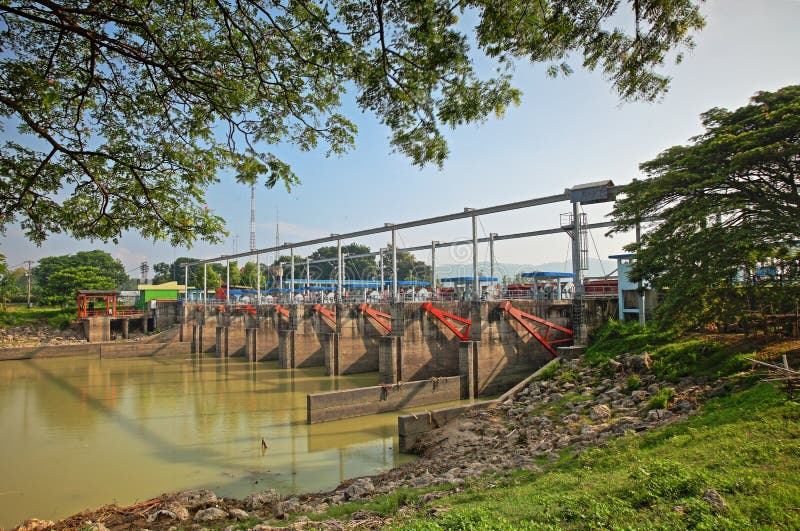 Irigation Dam South East Asia Stock Photo - Image of asia, structures ...