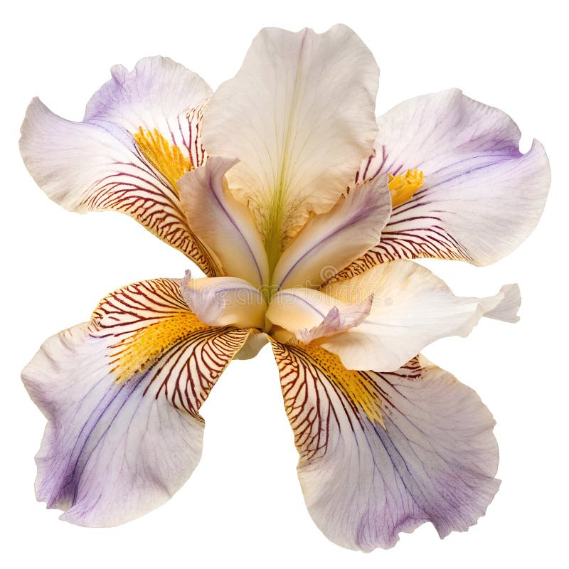 Iris Flower Top View stock illustration. Illustration of closeup ...