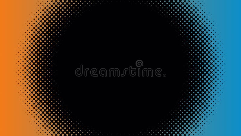 Iris Frame Motion Effect of Orange and Blue Polka Dots Animated with an ...