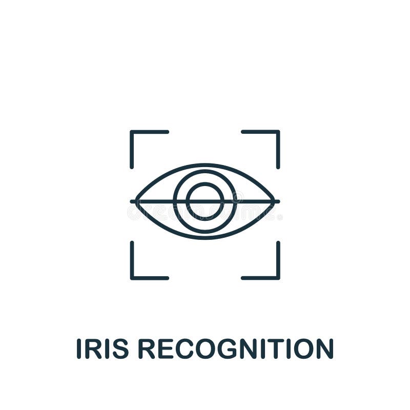 Iris Recognition Icon. Line Simple Icon for Templates, Web Design and ...