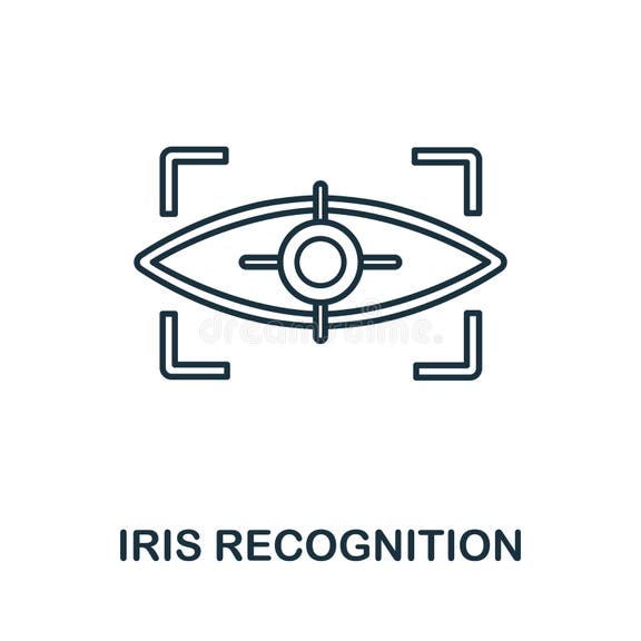 Iris Recognition Icon. Simple Element from Technology Collection. Line Iris Recognition Icon for ...
