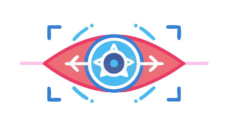 Iris Recognition Security, Biometric Access Control, Advanced Identification, Vector Design ...