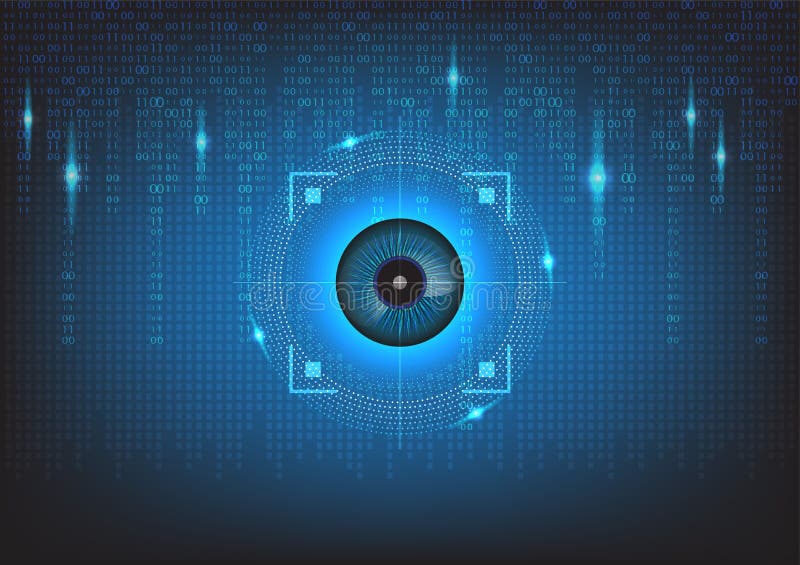 Iris scan technology stock vector. Illustration of light - 268275786