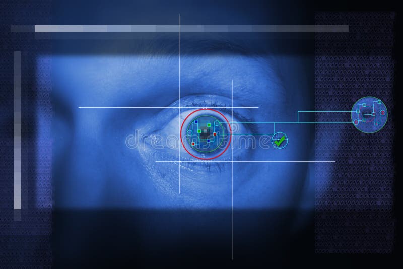 Iris scan security stock photo. Image of restricted, biometric - 14425072