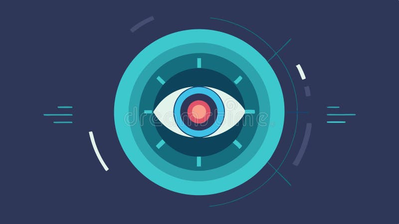 Iris Scanner Interface a Circular Device Capturing an Iris with ...