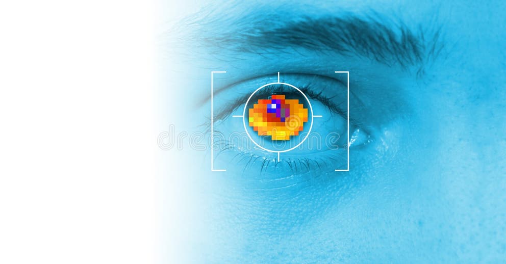 856 Eye Scan Technology Iris Recognition Security Biometric ...