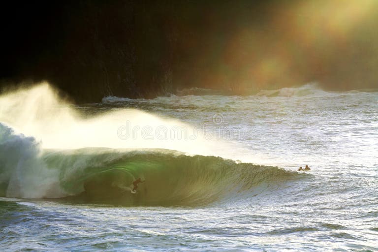Irish Big Wave Surfing stock image. Image of atlantic - 20233343