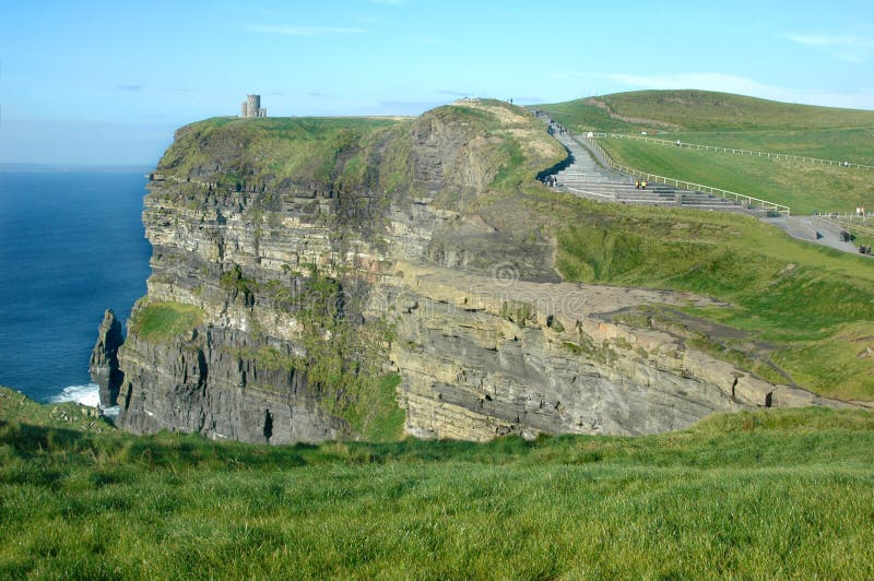 Irish Castle on cliff stock photo. Image of nature, estate - 4762950