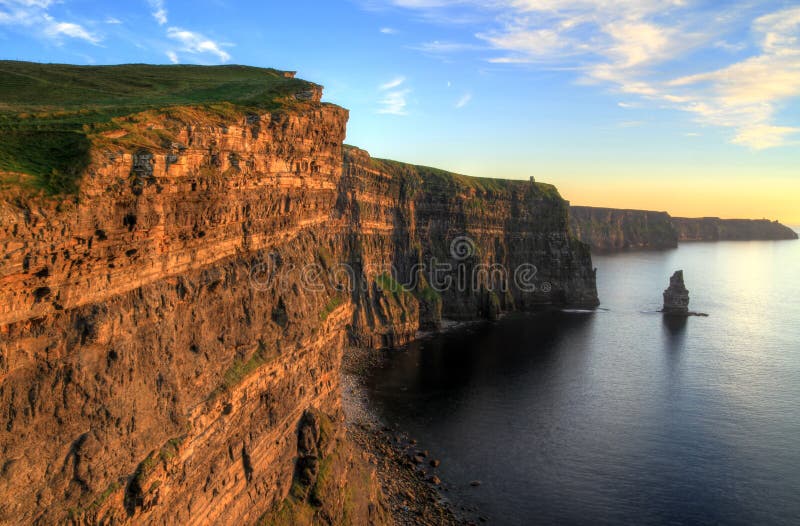 Irish cliffs.. stock image. Image of cool, extreme, nature - 20165399