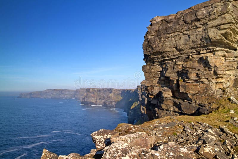 Irish Cliffs of Mother stock photo. Image of blue, huge - 19218194
