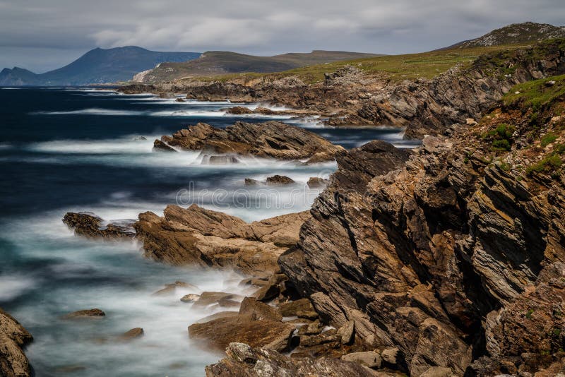 Irish Coast stock image. Image of water, ireland, connemara - 58758557
