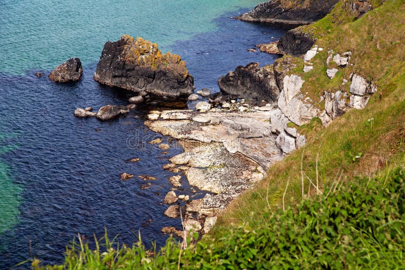 Irish coast in summer stock image. Image of green, landscape - 27105159