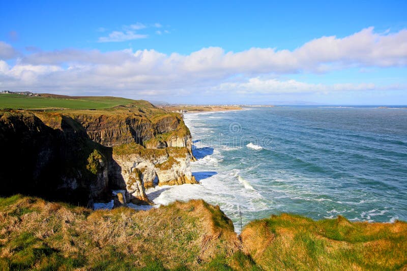 Irish Coastline in Springtime Stock Image - Image of europe, springtime ...