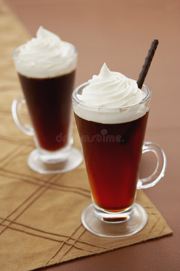 Irish Coffee stock image. Image of cocktail, title, beverage - 18038333