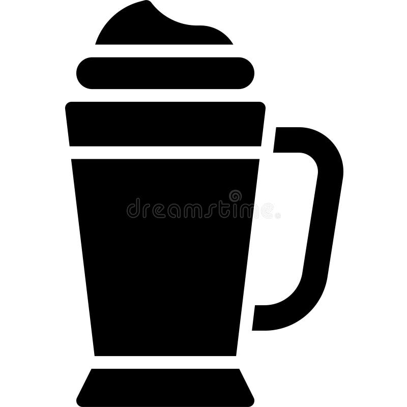 Irish Coffee Cocktail Icon, Alcoholic Mixed Drink Vector Stock Vector ...