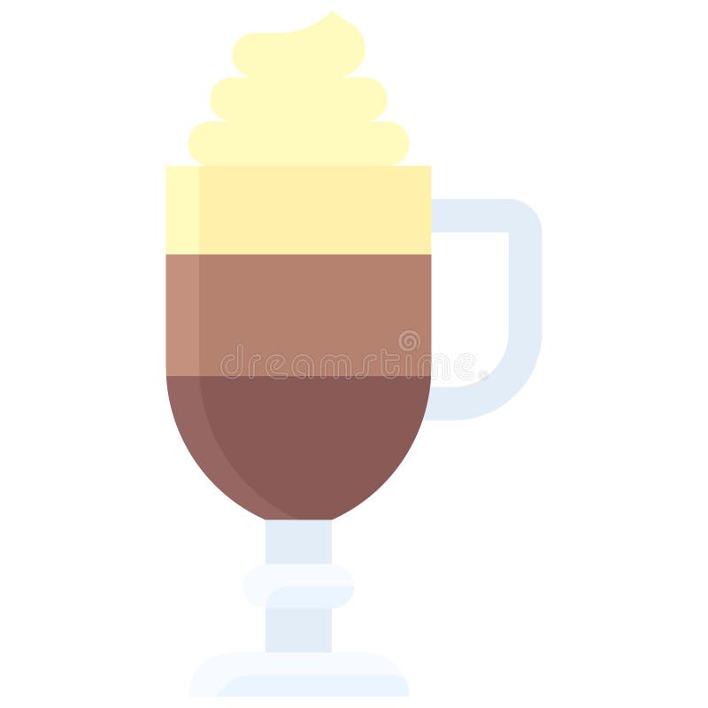 Irish Coffee Icon, Coffee Shop Related Vector Stock Vector - Illustration of business, coffee ...
