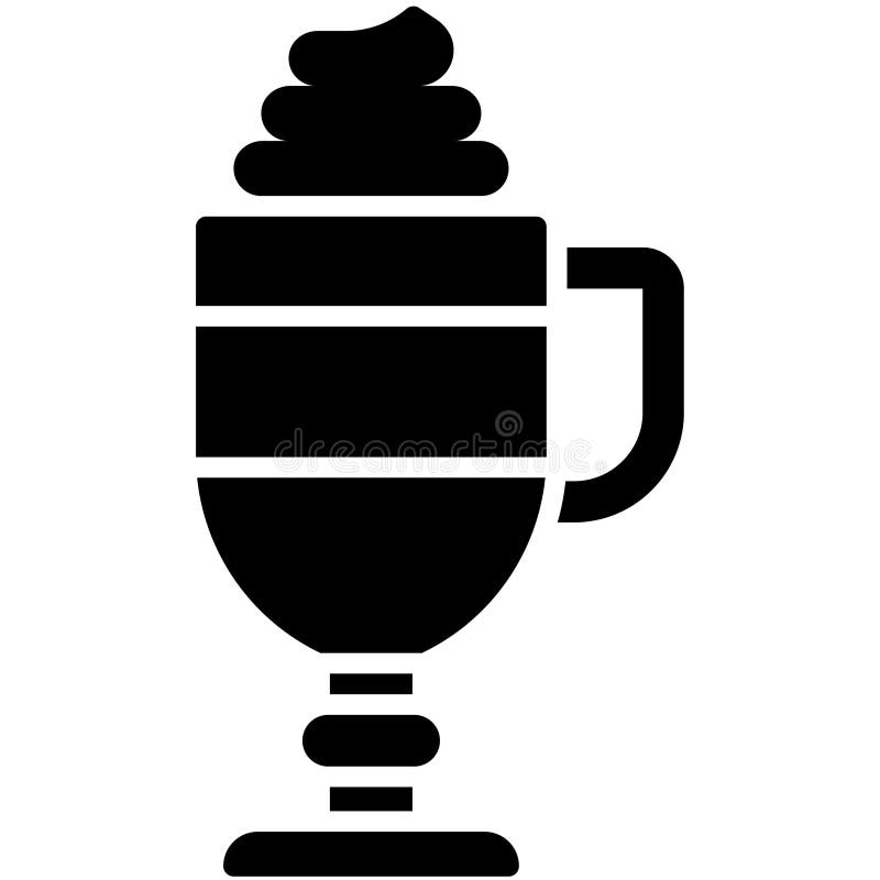 Irish Coffee Icon, Coffee Shop Related Vector Stock Vector ...