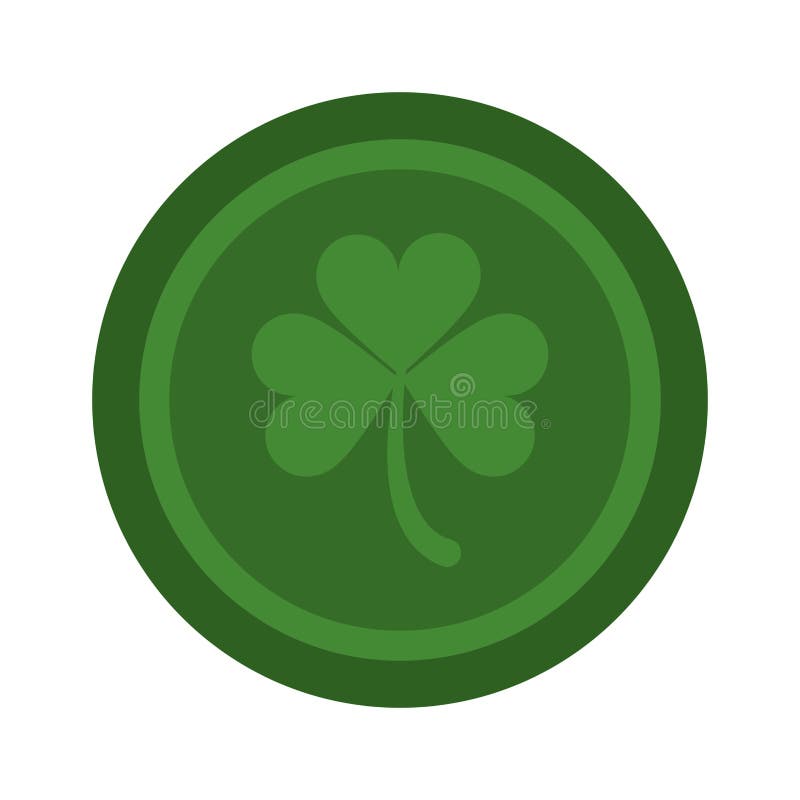 Irish coin isolated stock vector. Illustration of rich - 143431940