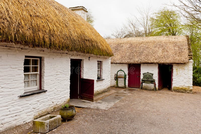 Old Irish cottage stock image. Image of europe, city - 30197437