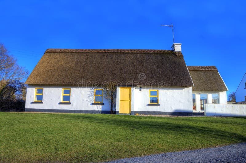 Irish Country House, Ireland. Stock Image - Image of rental, blue: 18597129