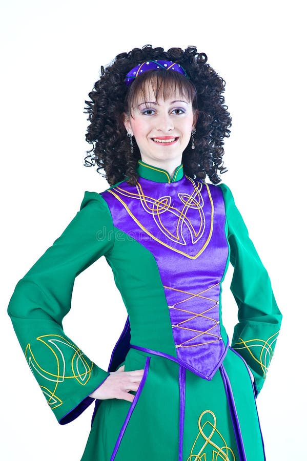 Woman Irish dancer posing stock photo. Image of ireland - 23466558