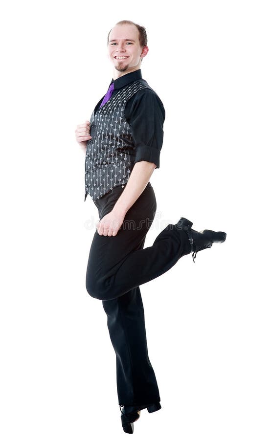 Irish Step Dancing Pose stock image. Image of landscape - 12418409