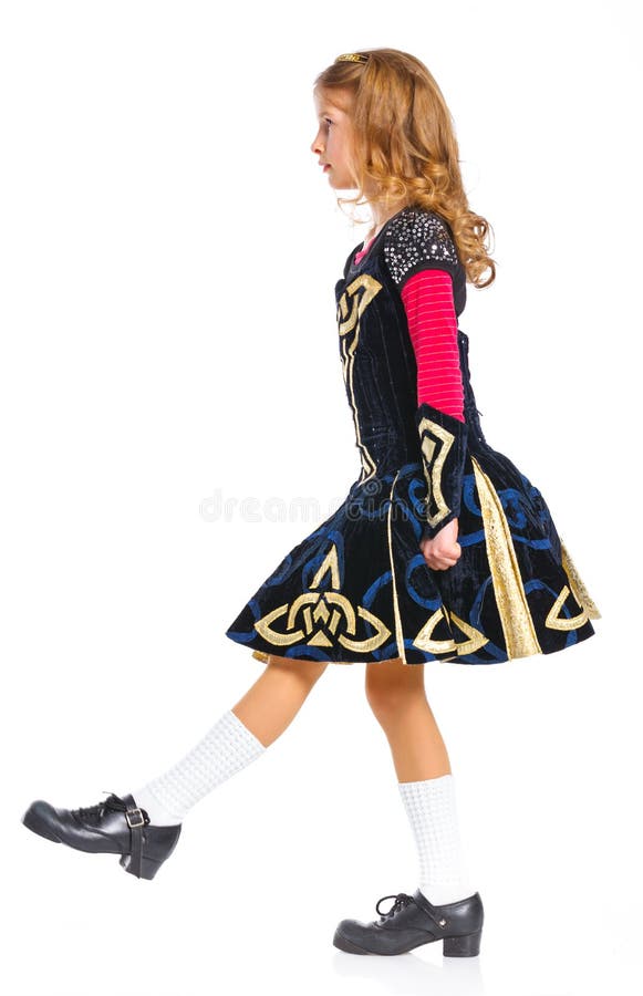 Irish Dancer stock photo. Image of blue, kilt, ireland - 25211400